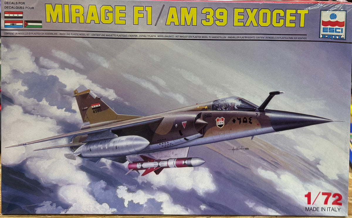 Mirage F1 AM 39 Exocet, 1/72 1988 ISSUE – J-BarHobbies