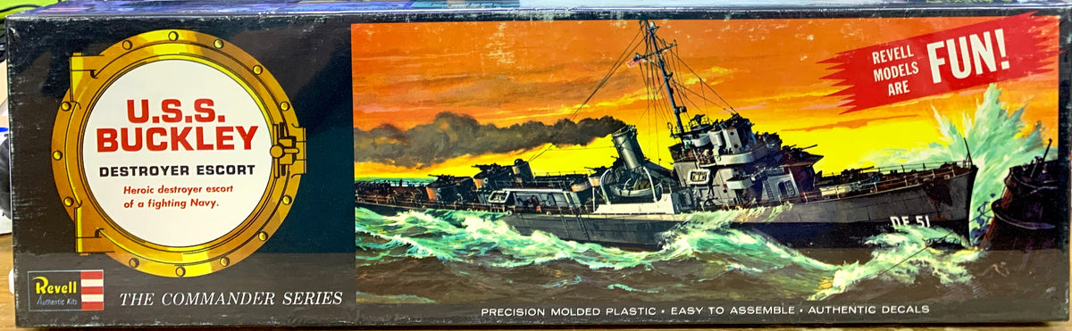 USS Buckley Destroyer Escort, 1/249 1964 ISSUE – J-BarHobbies