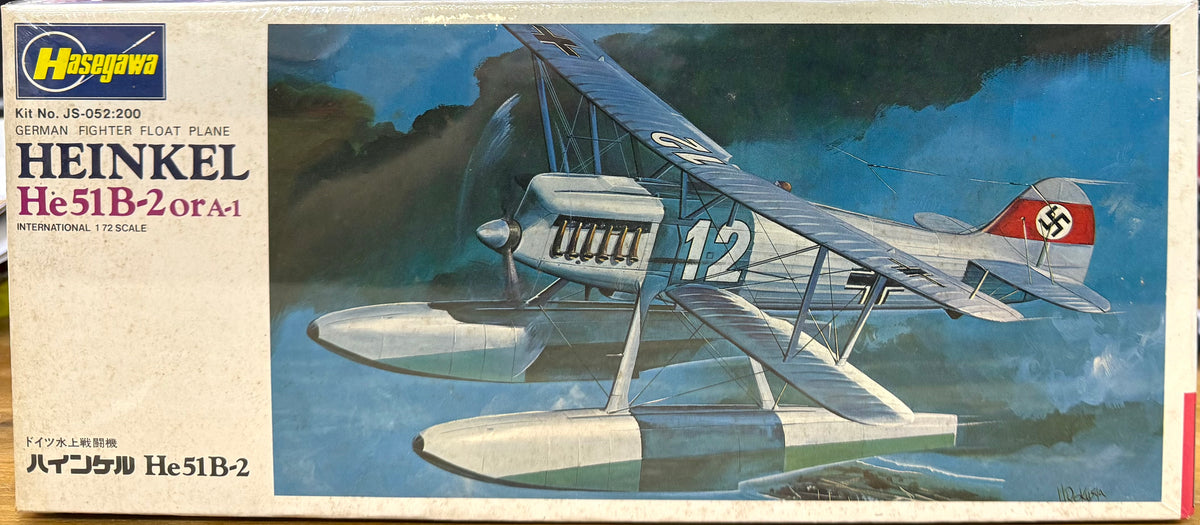 Heinkel He51B-2 or A-1, 1/72 German Fighter Float Plane 1970 ISSUE – J ...