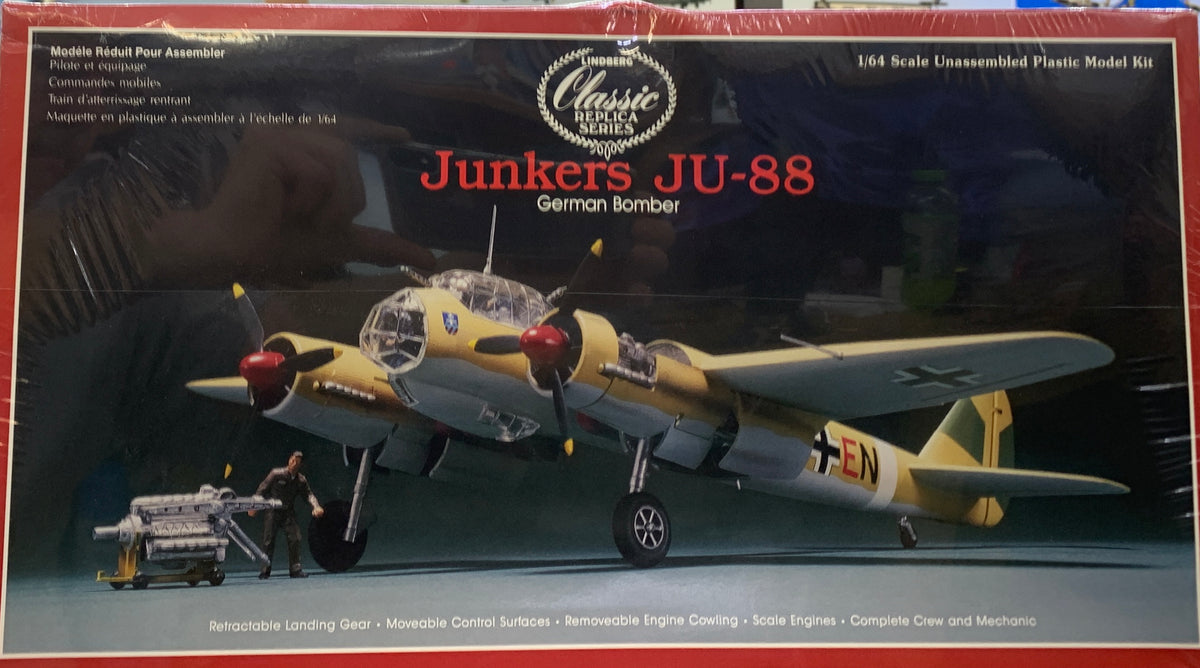 Classic Replica Series Junkers Ju-88 German Bomber 1/64 1988 ISSUE – J ...