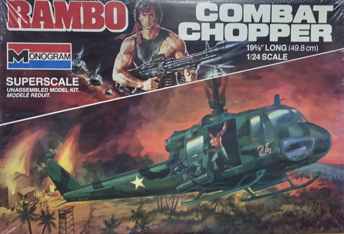 Rambo Combat Chopper, Bell UH-1B Iroquois Huey Helicopter 1/24 – J ...